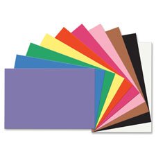 pac6617 pacon construction paper, 18x24, 50shts, 15/pk, orange