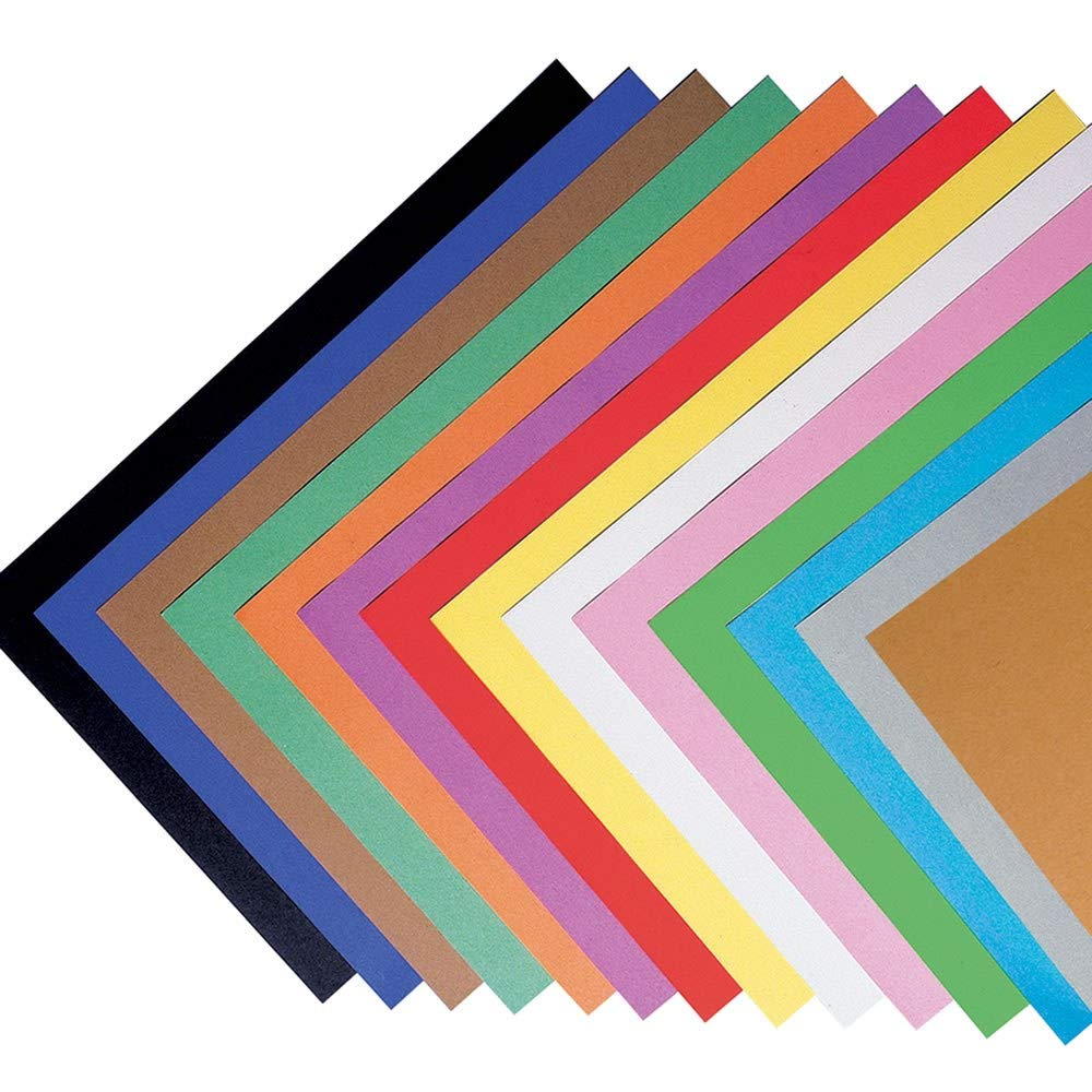 Kaplan Pacon Construction Paper Assorted Colors 50 Sheet Packs 12" x 18" - 700 Sheets Total