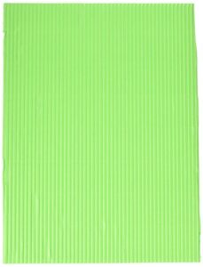 corobuff 0071500 corrugated sheets, 12 x 16 in, assorted bright color (pack of 12)