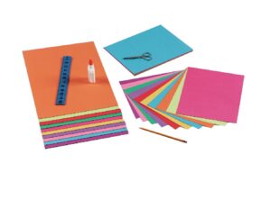 tru-ray construction paper, 50% recycled, 9" x 12", assorted brights, pack of 50