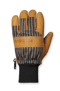 flylow tough guy synthetic insulated waterproof ski & snowboard 5-finger glove - black - medium