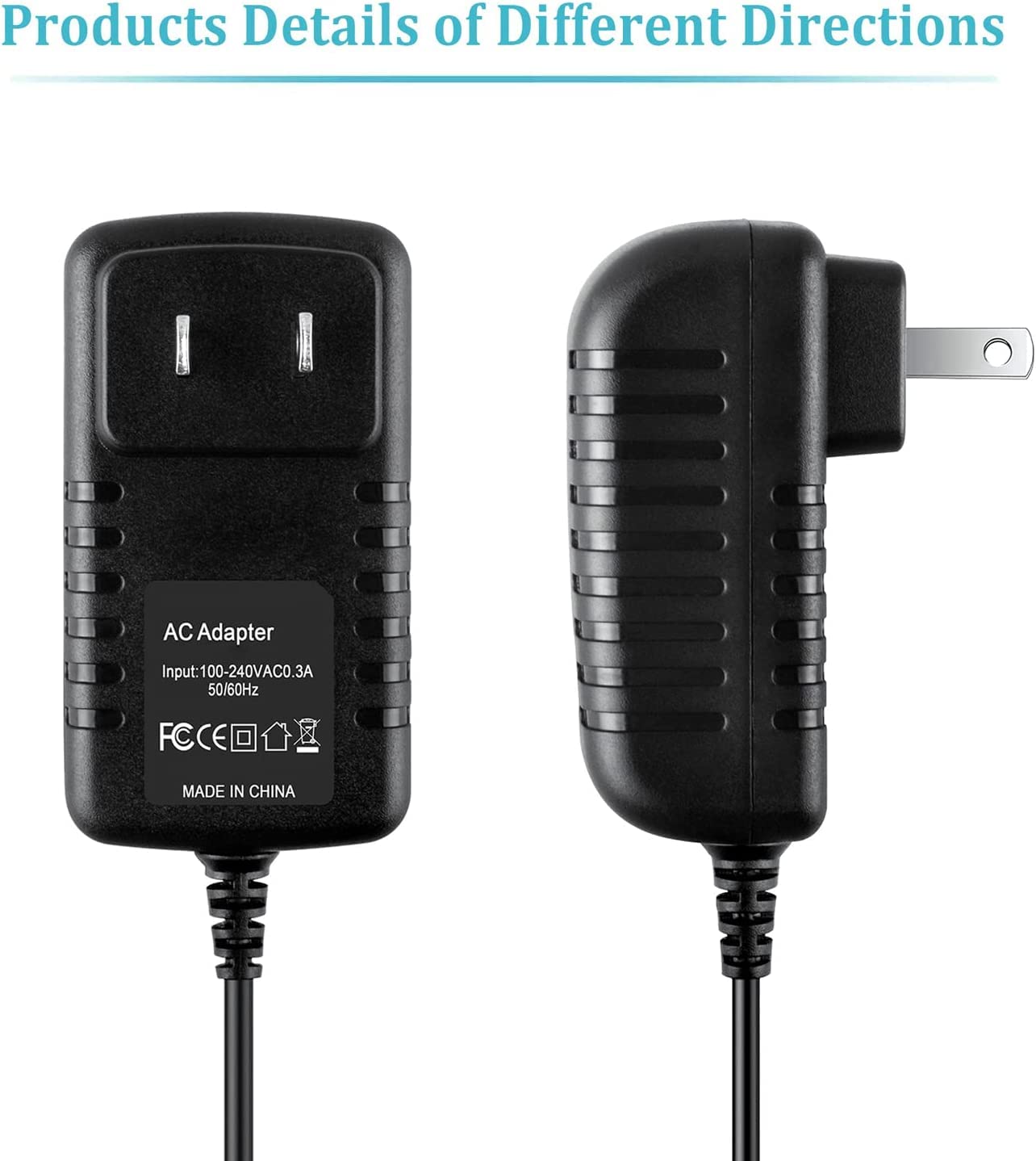 Guy-Tech 5.8V-6V AC Adapter Charger Compatible with Singing Machine SML625BTBK Bluetooth CD+G Karaoke System Power Supply Cord