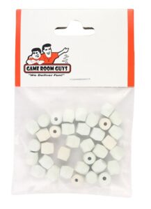 game room guys rubber post caps - white - bag of 35