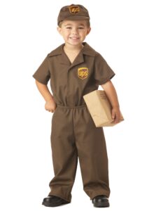 little boys' ups guy costume large (4-6)