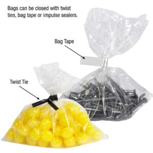 Poly Bag Guy 12" x 18", 4 Mil (500/Case) Heavy Duty Flat Open Clear Plastic Poly Bags