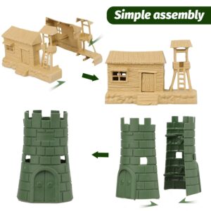 TOY Life 95 PCS Army Men, Army Toys, Toy Soldiers for Boys, Plastic Army Men Action Figures, Military Toys, Green Army Men Playset, Soldier Toys, Army Guys, Army Action Figures, Toy Army Men