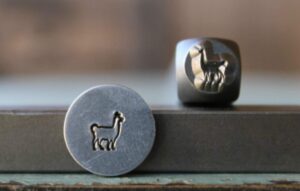 5mm llama metal punch design stamp - supply guy - ch-219