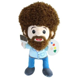 fiesta toys bob ross 10 inch plush toy, brown (c20043)