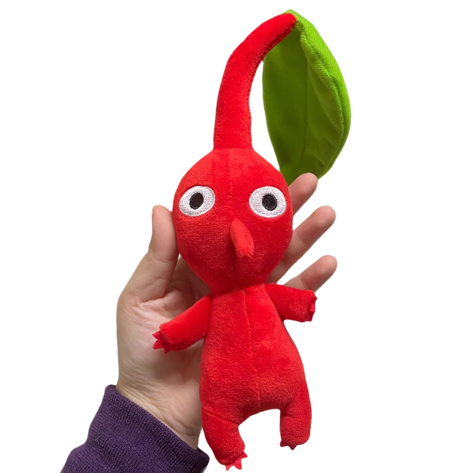 Vadkind Pikmin Plus, 11.8inch Red Pikmin Plushies Toy for Game Fans Gift, Cute Stuffed Animal Doll for Kids Boys and Girls