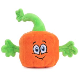 gund spookley the square pumpkin plush toy, premium stuffed animal for ages 1 and up, orange/green, 3”