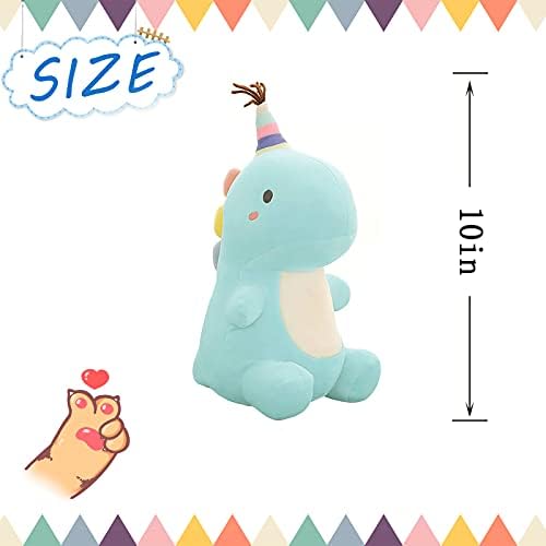 HENXING 10in Dinosaur Plush Toys, Cute Stuffed Animal Toy, Soft Dinosaurs Plush Doll Gifts for Boys Girls Adults Christmas Birthday Gifts Perfect Present