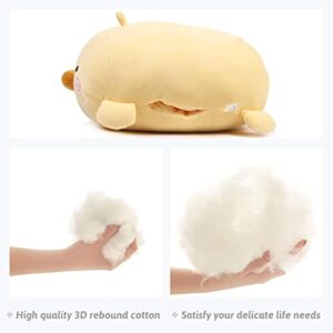 ARELUX Duck Plush Pillow Stuffed Animal Snuggly Pillow Cute Plush Toy Snuggle Buddy Duck Plushie Kawaii Soft Hugging Pillow for Kids Boys Girls 17.7in