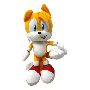 great eastern entertainment sonic the hedgehog- tails holding its tail plush 9" h