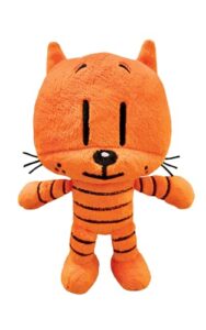 merrymakers dog man's li'l petey plush toy, 6.5-inch, from dav pilkey's dog man book series, orange