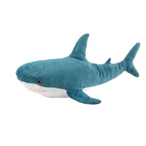 DongAi Plush Shark Toy Pillow, 31-inch Giant Shark Plush Animal Toy Super Soft and Cute Pillow Children’s Boys and Girls Room Decoration Bedtime Gift (80CM,blue) (blue)