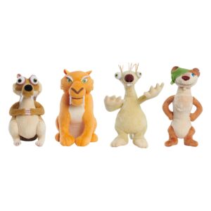 just play the ice age adventures of buck wild collector 4-piece small plushie stuffed animal set, kids toys for ages 3 up, amazon exclusive