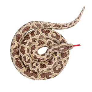 Realistic Animal Stuff Snake, 78 Inch Long Stuffed Animal Plush Snake, Lifelike Snake Stuffed Animals Plush Toy Stuffed Snake Animal Plush Toy Large Snake Plush Toy Gifts for Kids (Brown)