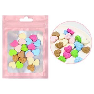 20Pcs Nail Art Accessories Kawaii Love Heart Fruit Animals Manicure Decoration Resin Lollipop 3D Charm for Nails DIY