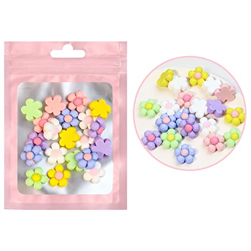 20Pcs Nail Art Accessories Kawaii Love Heart Fruit Animals Manicure Decoration Resin Lollipop 3D Charm for Nails DIY