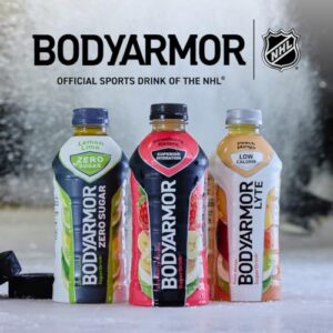 BODYARMOR Sports Drink Sports Beverage, Blue Raspberry, Coconut Water Hydration, Natural Flavors With Vitamins, Potassium-Packed Electrolytes, Perfect For Athletes, 16 Fl Oz (Pack of 12)