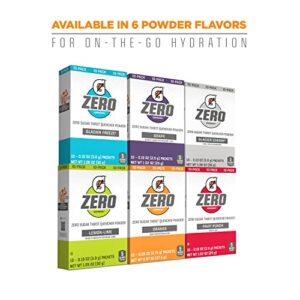 Gatorade G Zero Powder, Lemon Lime, 0.10oz Packets, 10 Count (Pack of 12)