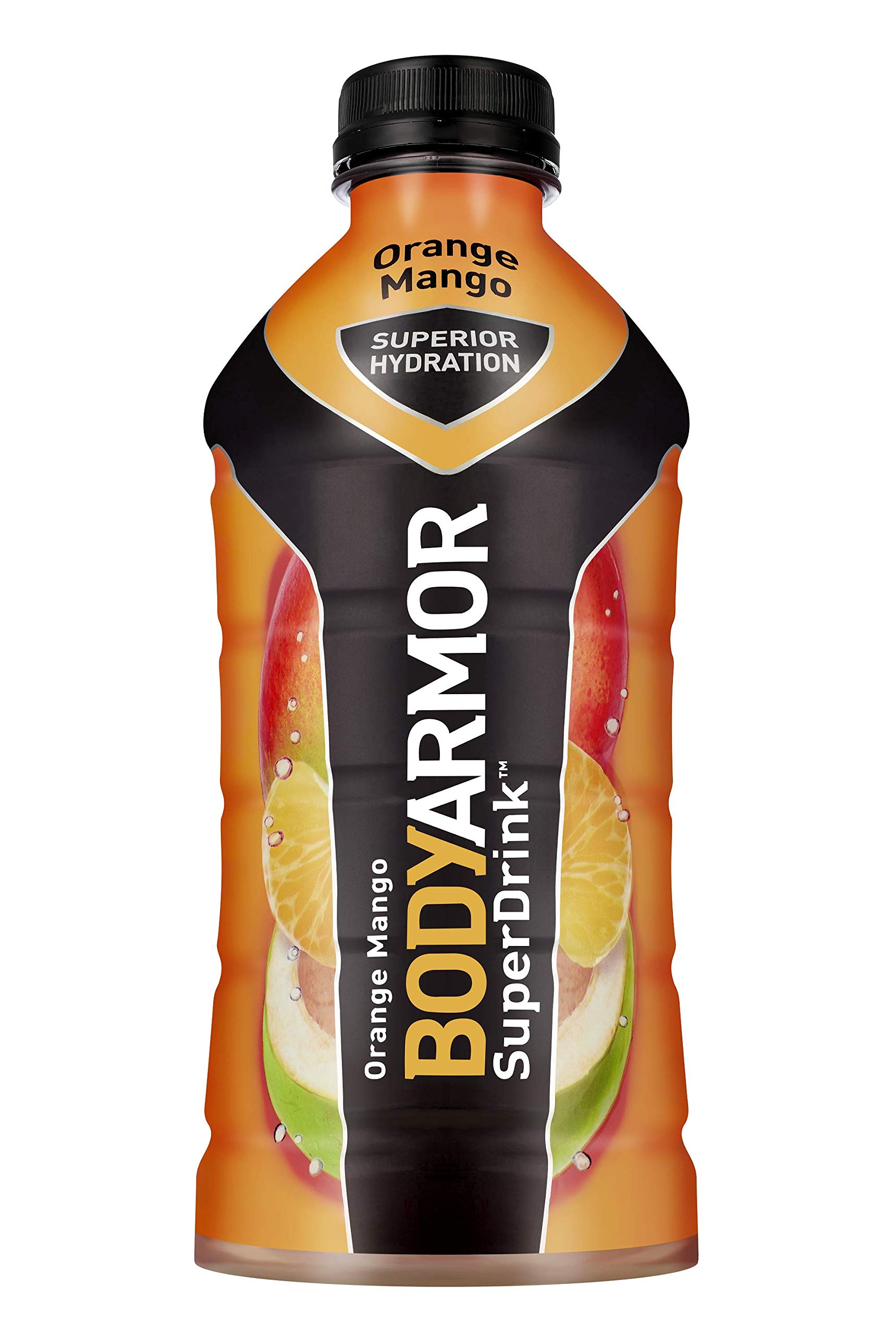 BodyArmor SuperDrink, Electrolyte Sport Drink, 28 oz, Pack of 12 (Orange Mango)