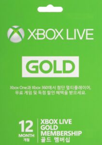 microsoft xbox live 12 month gold card