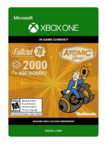 fallout 76: 2000 (+400 bonus) atoms - xbox one [digital code]