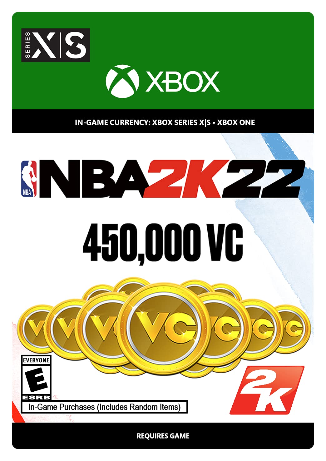 NBA 2K22: 450,000 VC - Xbox [Digital Code]