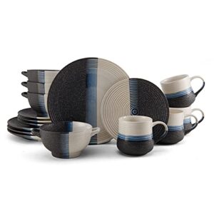 pfaltzgraff jaxon 16 piece dinnerware set, service for 4, multicolor