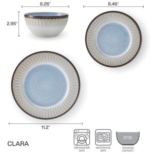 Pfaltzgraff Clara 12 Piece Dinnerware Set, Service for 4