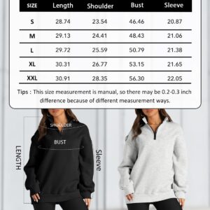 Trendy Queen Womens Oversized Half Zip Cropped Pullover Sweatshirts Fleece Jackets Quarter Zip Sweaters Hoodies Fall Clothes Outfits 2024