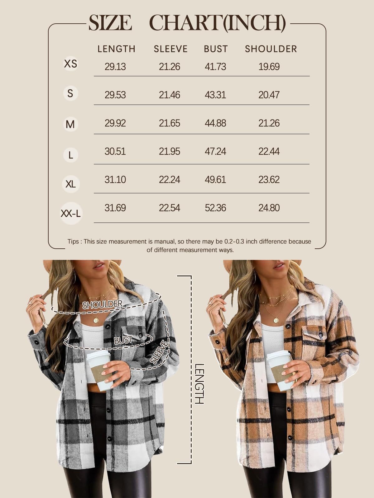 AUTOMET Womens Fall Outfits Fashion Clothes Tops Oversized Flannel Jackets Shirts Button Down Long Sleeve Shacket Blouse 2024 Grey