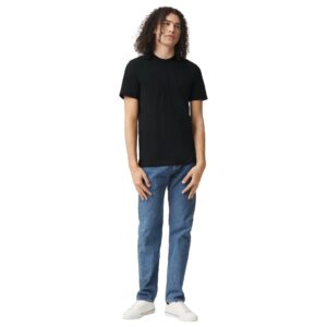 American Apparel Unisex Fine Jersey T-Shirt, Style G2001, 2-Pack, Black (2-Pack), X-Large