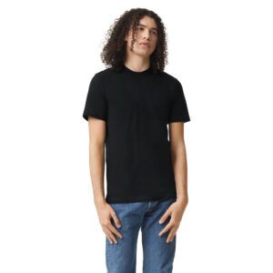 American Apparel Unisex Fine Jersey T-Shirt, Style G2001, 2-Pack, Black (2-Pack), X-Large