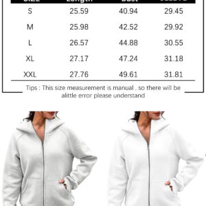 Trendy Queen Womens Fleece Jackets Full Zip Sweatshirts Oversized Hoodies Long Sleeve Sweaters With Pockets Winter Coats Fall Outfits Y2k Fashion Teen Girls Clothes Black