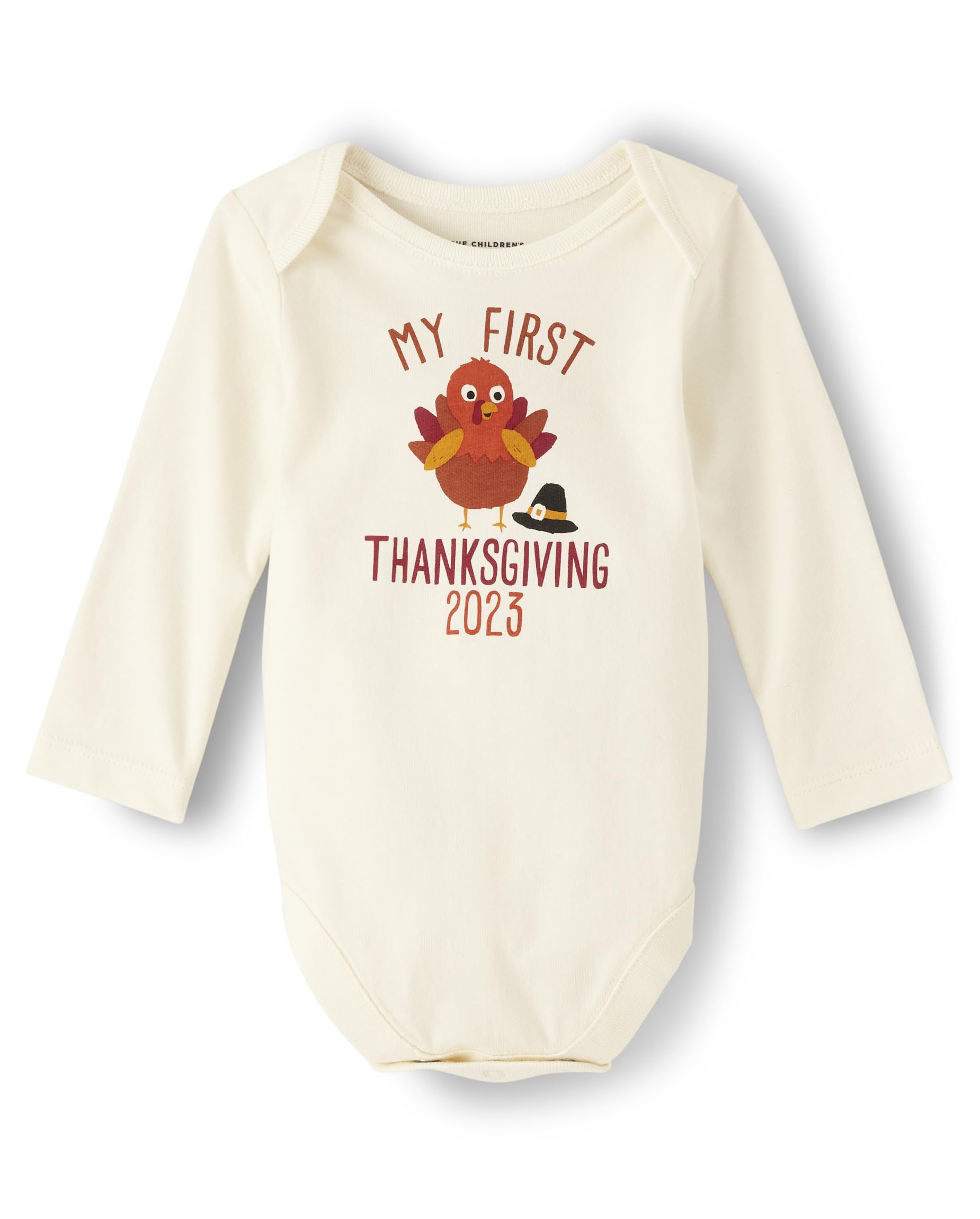 The Children's Place Unisex-Baby And Newborn Long Sleeve Graphic Bodysuit My First Thanksgiving 3-6 Months