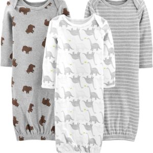 Simple Joys by Carter's Baby Boys' 3-Pack Cotton Sleeper Gown