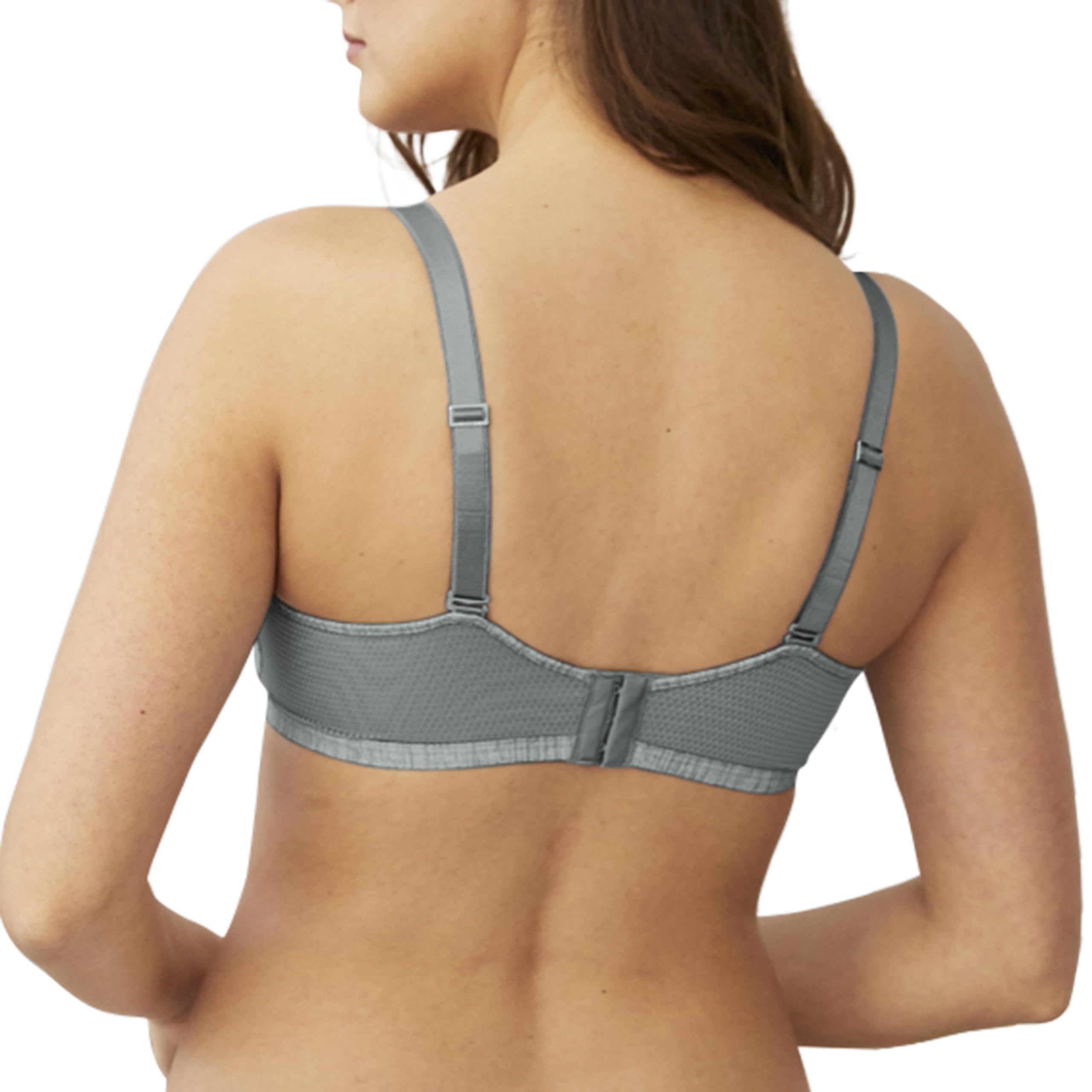 Hanes womens Oh So Light Foam Comfortflex Fit Wirefree Mhg521 Bra, Coolest Grey Heather Print, Large US