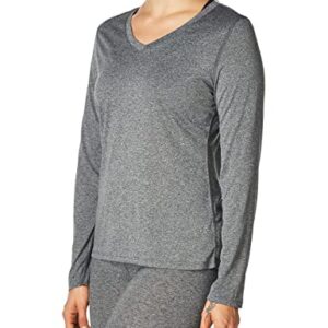 Hanes womens O9309 athletic shirts, Black Heather, X-Large US