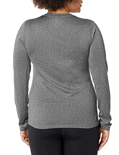 Hanes womens O9309 athletic shirts, Black Heather, X-Large US