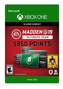 madden nfl 19: mut 5850 madden points pack - xbox one [digital code]