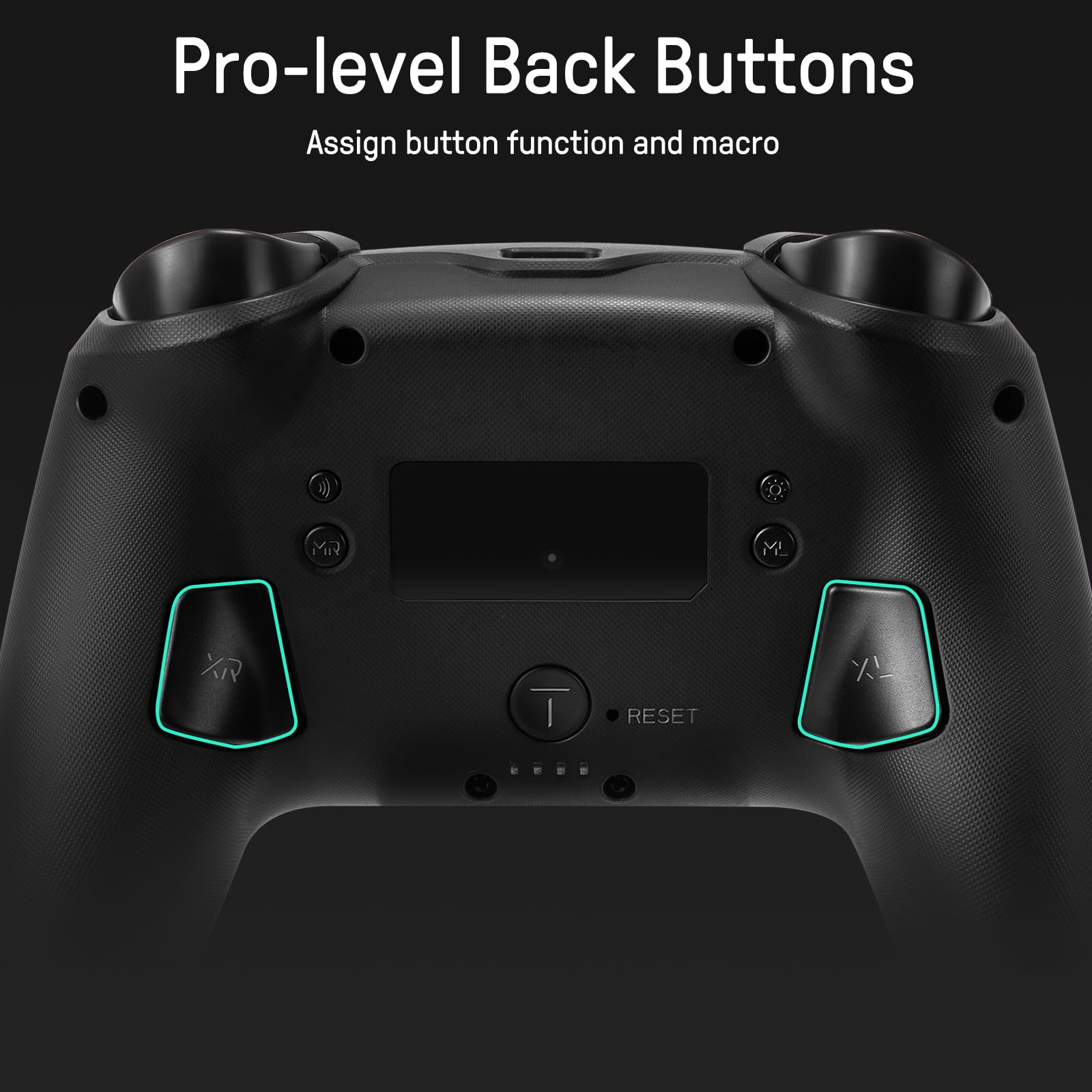 FUNLAB Firefly™ [Luminous Pattern] Switch Pro Controller Wireless Compatible with Nintendo Switch/OLED/Lite, Bluetooth Remote Gamepad with 7 LED Colors/NFC/Paddle/Turbo/Motion Control