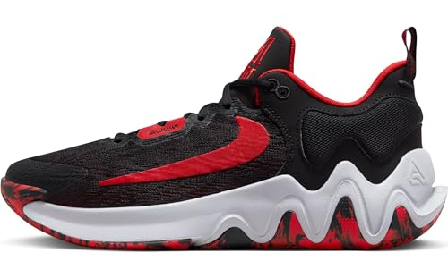 Nike Giannis Immortality 2 Men's Basketball Shoes, Black/University RED-Wolf Grey, 11 UK