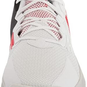 adidas Unisex Dame 8 Basketball Shoe, White/Vivid Red/Core Black, 4.5 US Men