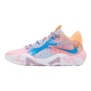 nike pg 6 paul george men's basketball white/lt photo blue-soft pink do9824-100 size 10.5