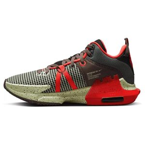 nike lebron witness 7 basketball shoe (black/bright crimson/alligator/barely volt, us_footwear_size_system, adult, men, numeric, medium, numeric_10)