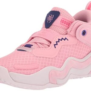 adidas D.O.N. Issue 3 Basketball Shoe, Light Pink/Clear Pink/Team Colleg Purple, 2 US Unisex Little Kid