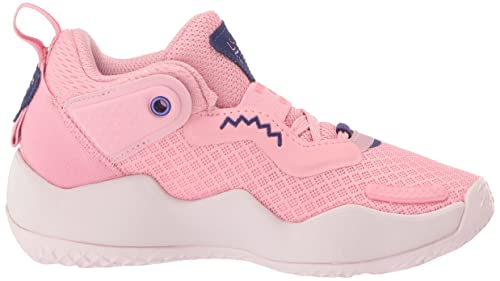 adidas D.O.N. Issue 3 Basketball Shoe, Light Pink/Clear Pink/Team Colleg Purple, 2 US Unisex Little Kid