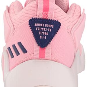 adidas D.O.N. Issue 3 Basketball Shoe, Light Pink/Clear Pink/Team Colleg Purple, 2 US Unisex Little Kid